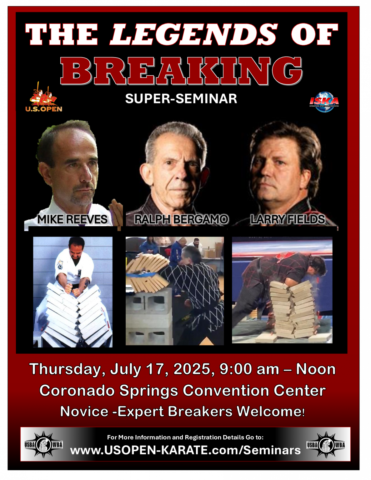 USBA/WBA and ISKA World Breaking Championships at the US Open- 2025 ...